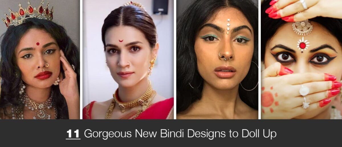 11 Gorgeous New Bindi Designs To Doll Up | Bridal Bindi Designs ...
