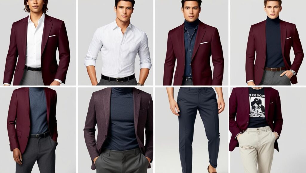 Maroon Blazer Combinations And Outfit Ideas