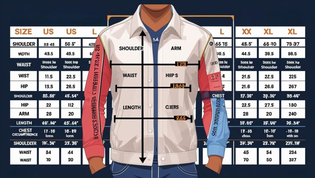 Size Chart For Men | Find Your Perfect Fit Easily
