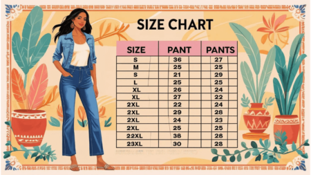 Pant Size Chart For Women | Understaning Women's Pant Size Chart