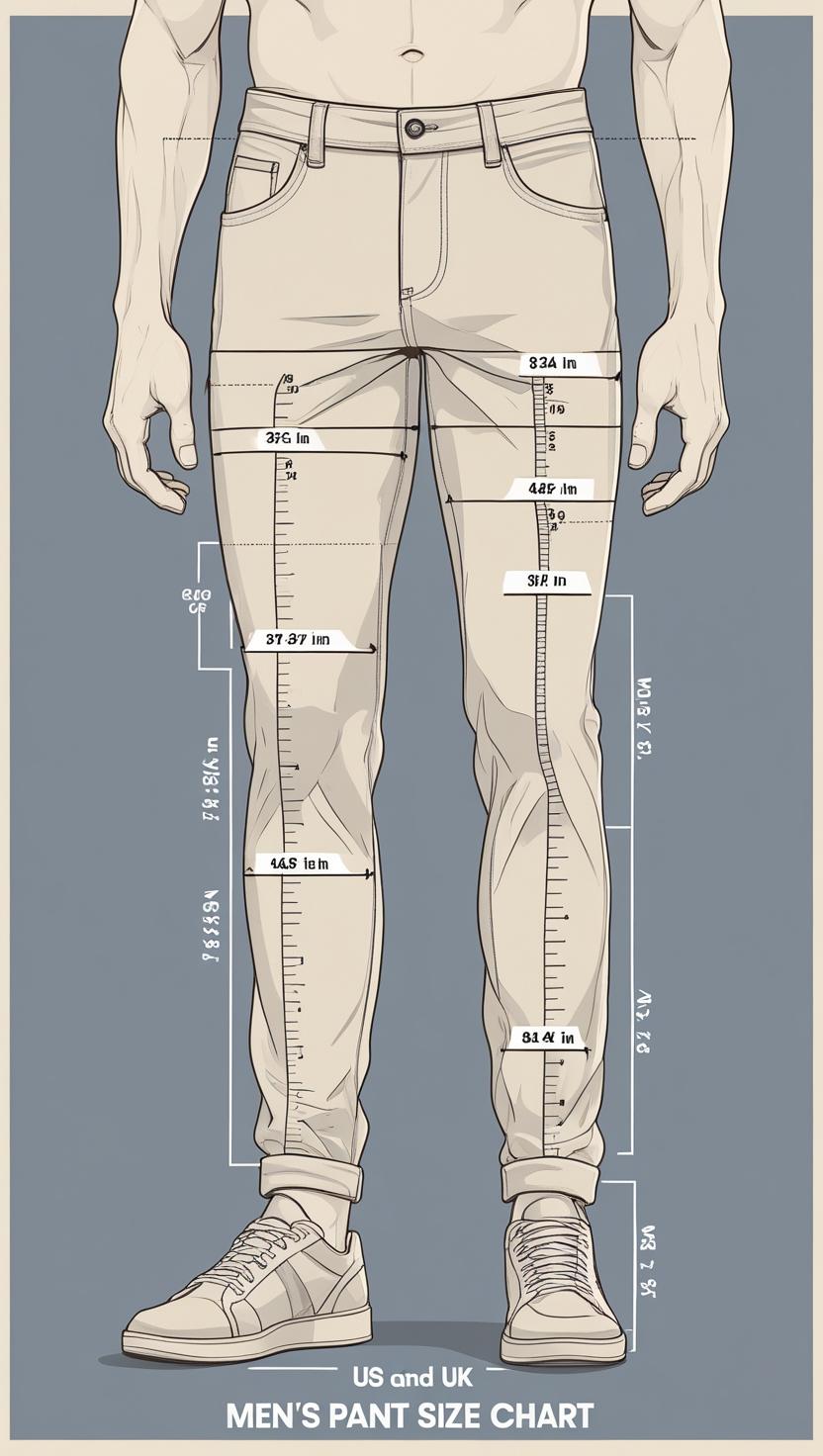 Pant Size Chart For Men | Know About Men's Pant Size Chart