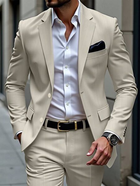 11 Stunning Ways To Style Cream Blazers For Men